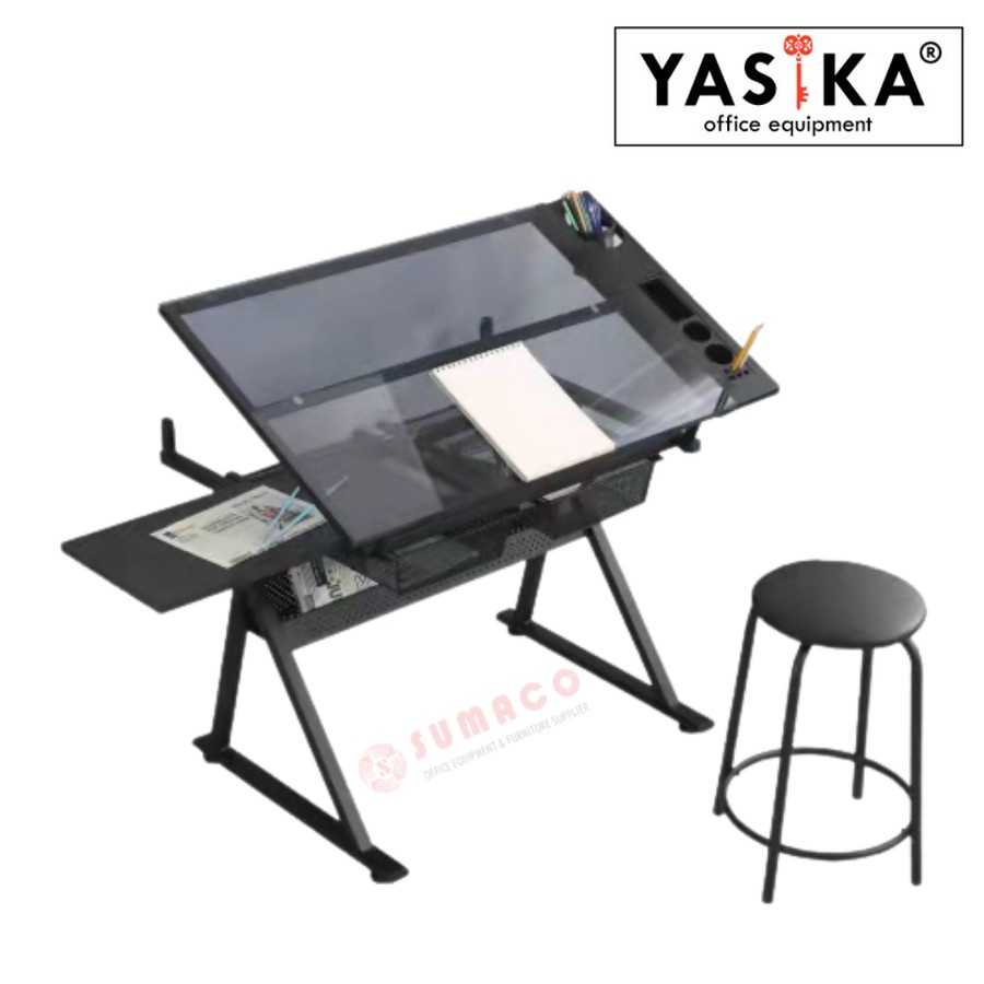 Jual Meja Gambar Arsitek, Desain, Seni Rupa Kaca || Yasika YMA-100 ...