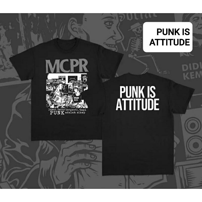 Jual MCPR - Punk Is Attitude / Street Punk Kaos Band Metal / Bahan ...