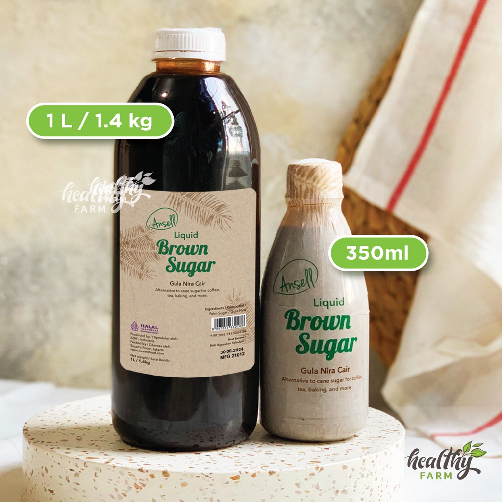 Jual Ansell Gula Kelapa Cair / Liquid Brown Sugar / Gula Merah Cair 1L ...