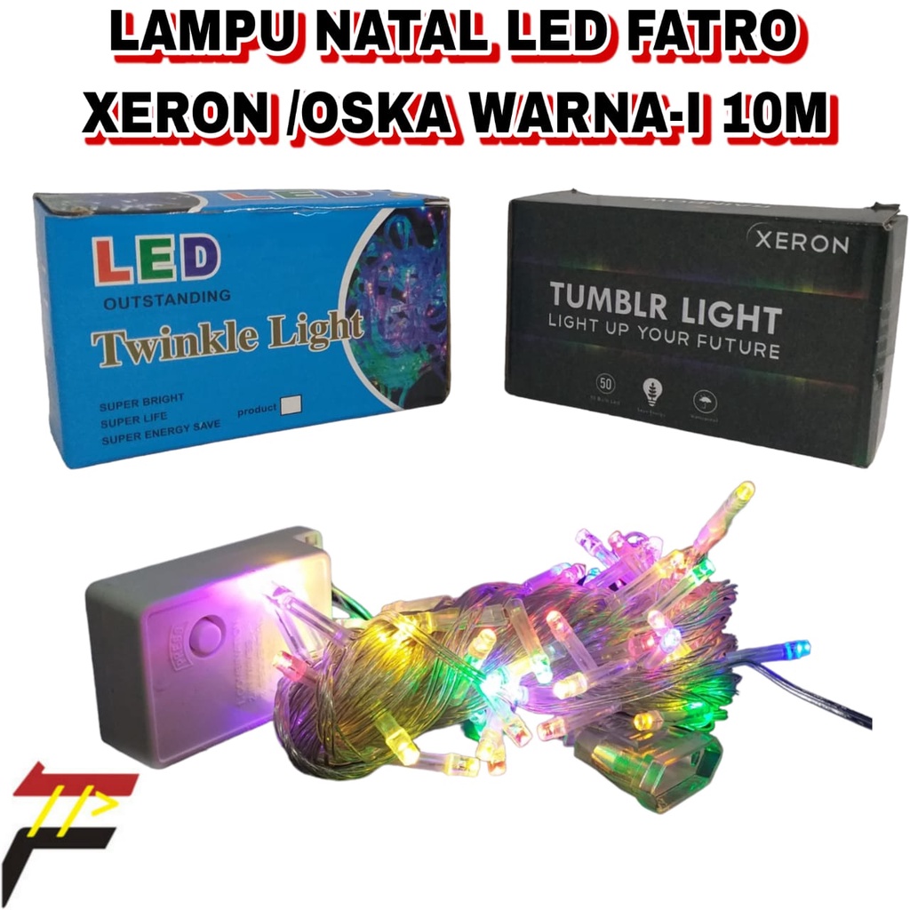 Jual LAMPU NATAL LED FATRO XERON /OSKA WARNA-I 10M | Shopee Indonesia