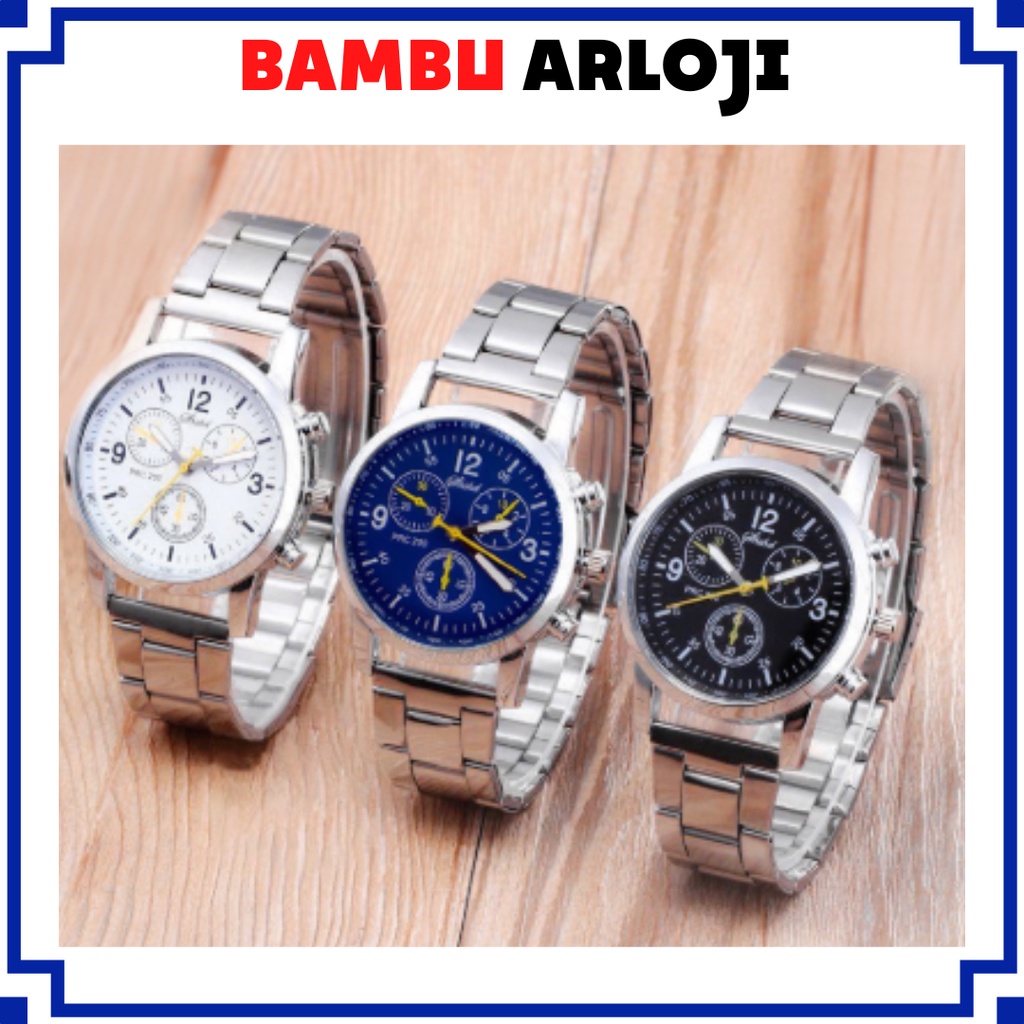 Jual BAJ Jam Tangan Pria Wanita Sport SHSHD Rantai Geneva Stainless ...