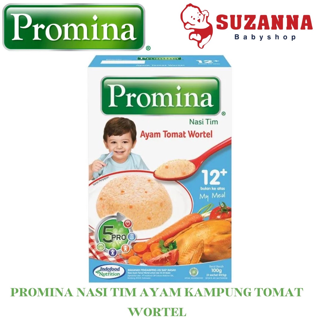 Jual Promina Nasi Tim Ayam Kampung Tomat Wortel Makanan Bayi | Shopee ...