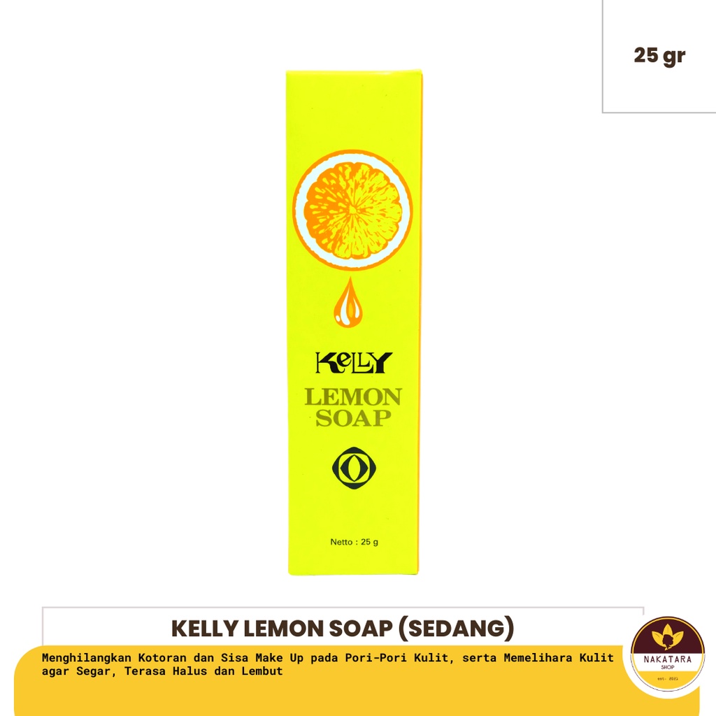 Jual Kelly Lemon Soap SABUN MUKA ukuran 25g (SEDANG) | Shopee Indonesia