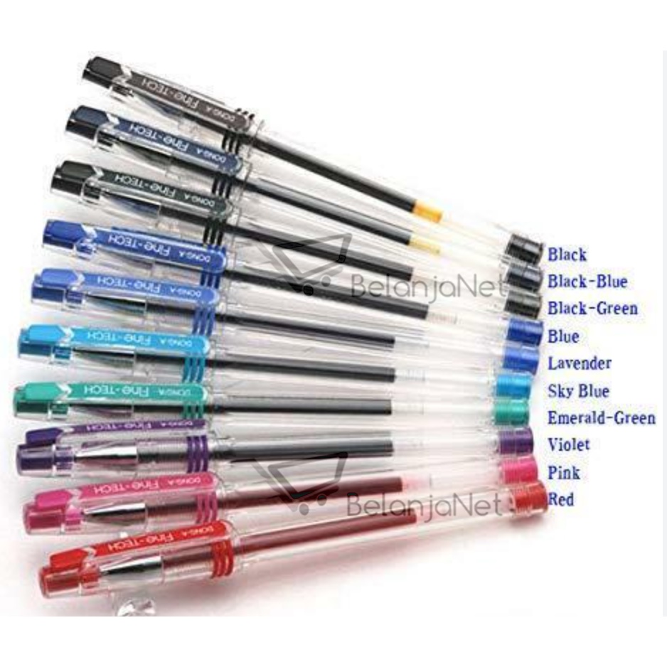 Jual Pen Gel Fine Tech Dong-A Pilihan Banyak Warna [1 PCS] | Shopee ...