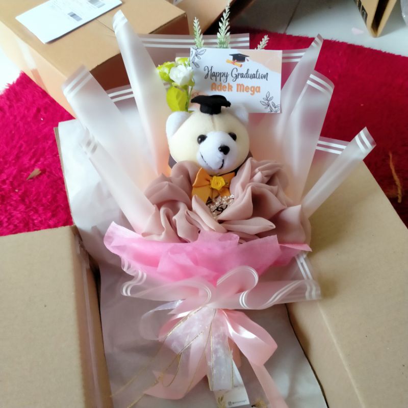 Jual Bucket buket graduation wisuda jilbab boneka | Shopee Indonesia