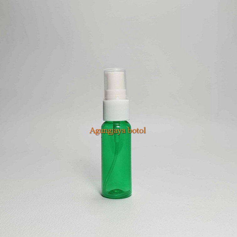 Jual Botol Pet 20 ml BR Hijau Tua Trans Tutup Pump Treatment Neck 18 / Botol Pet / Botol ...