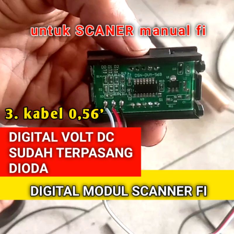 Jual Digital volt DC untuk scanner manual fi Sudah terpasang Dioda ...