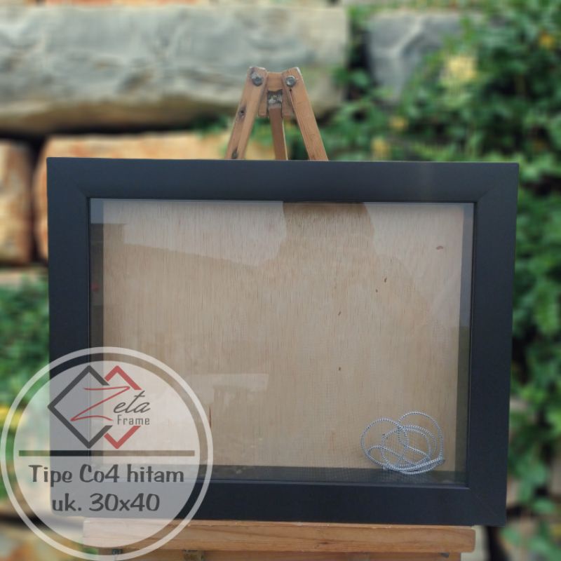 Jual Tipe CO4 Hitam - Pigura mahar minimalis Hitam uk. 30x40 - pigora ...