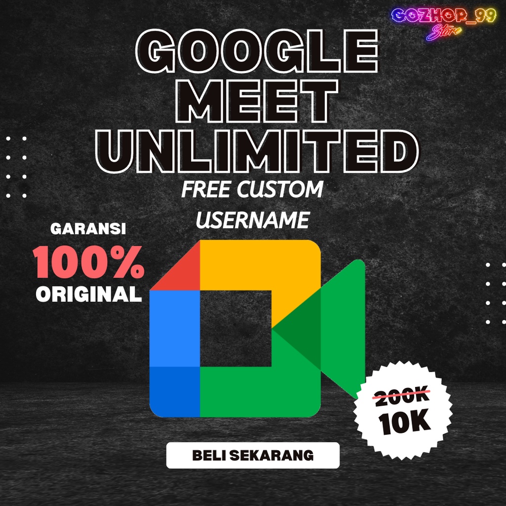 Jual Google Meet Google Meeting Unlimited Duration Lifetime Bergaransi ...