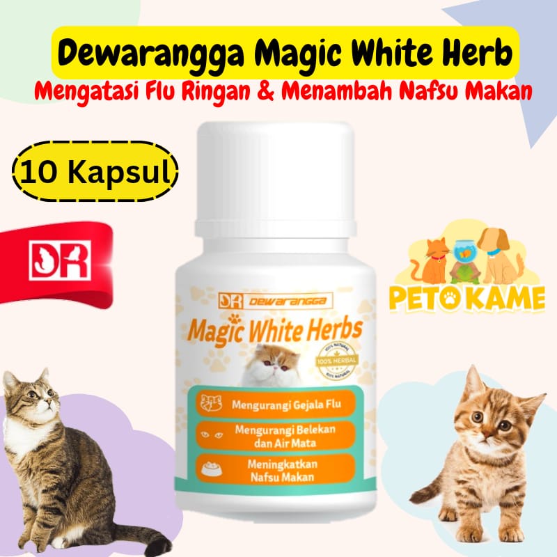 Jual Dewarangga MAGIC WHITE HERB | Vitamin Kucing Untuk Flu dan Mata Belek | Shopee Indonesia