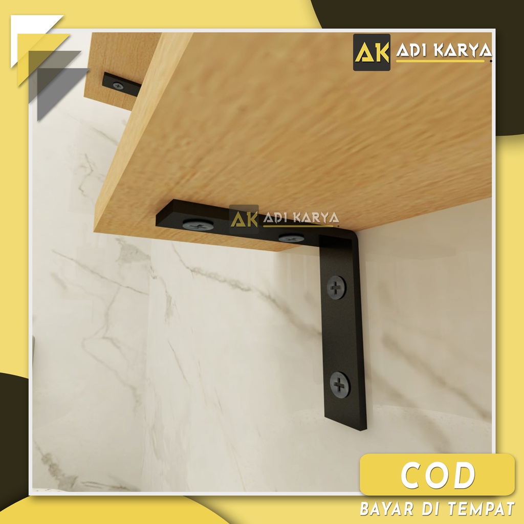 Jual Rak Besi Siku Rak Dinding Minimalis Gantung Tempel Tembok ...