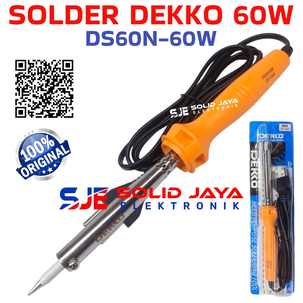 Jual SOLDER DEKKO 60W DS60N ASLI DEKO DS60 N 60WATT 60 W WATT WAT SOLDERING IRON DEKKO DS 60N ...
