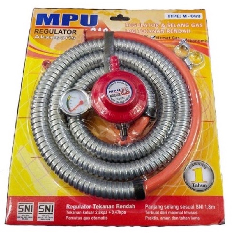 Jual Regulator kompor gas Regulator + Selang tabung gas LPG MPU ...