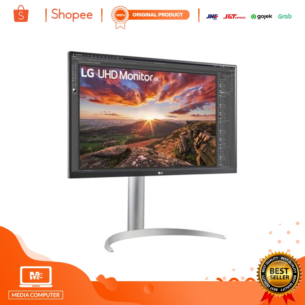 Jual Monitor LG 27UP850N-W 4K UHD IPS 60Hz 5ms VESA HDR400 Type-C ...