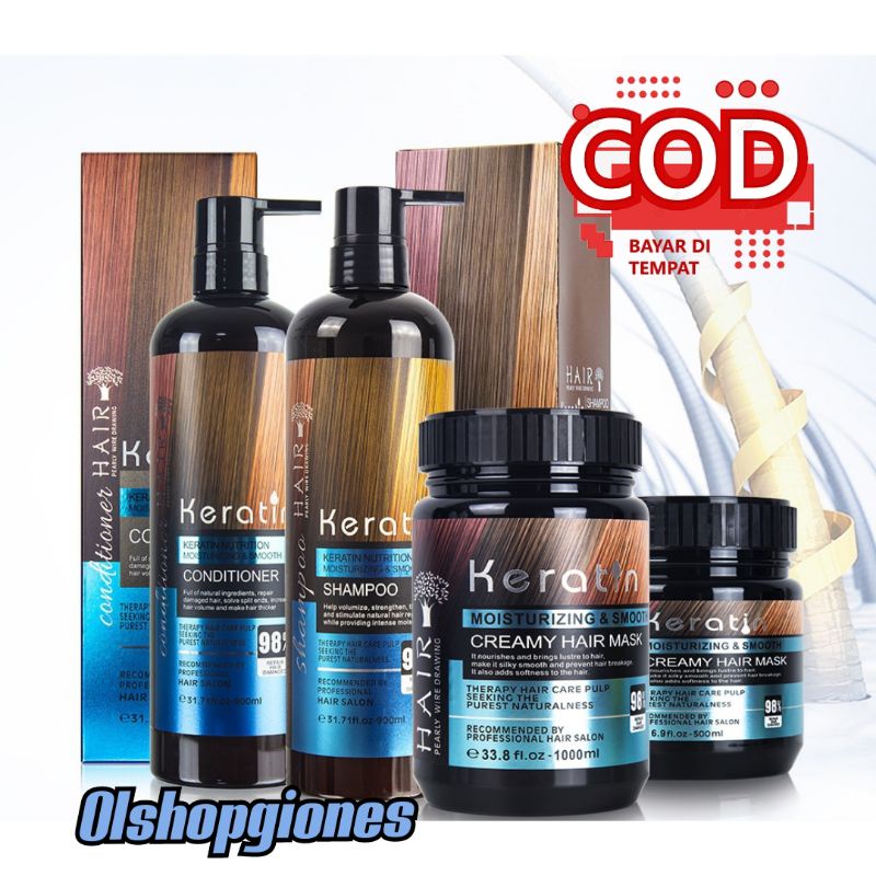 Jual PROFESIONAL SALON MASKER RAMBUT KERATIN shampo & Conditioner mask ...