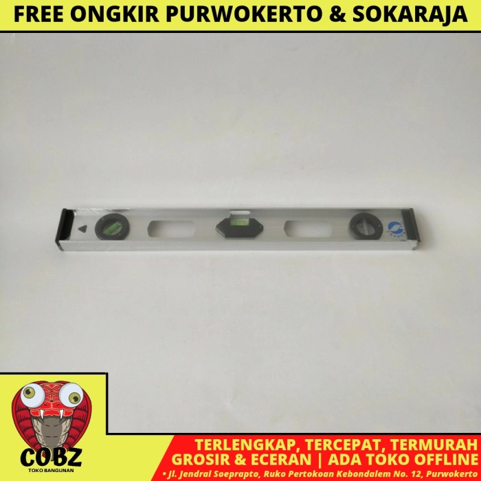 Jual 18 INCH / FREDER PENGGARIS WATERPASS LEVEL ALAT UKUR ALUMUNIUM ...