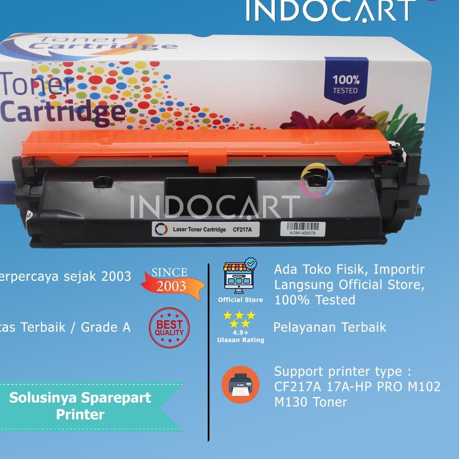 Jual IndoCart Toner Cartridge Compatible CF217A 17A-Printer HP M102 ...