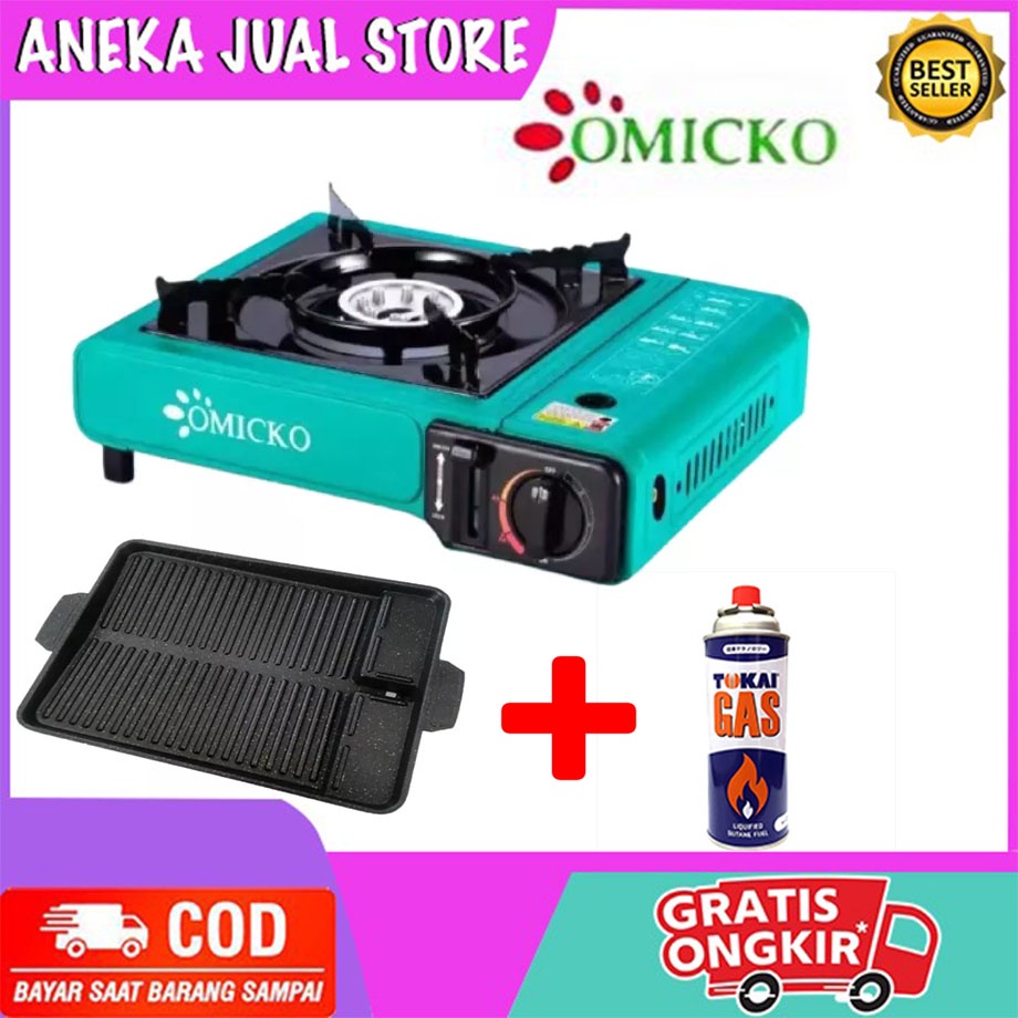 Jual Paket Barbeque/BBQ Set Kompor Portable Omicko/Welhome+Panggangan ...