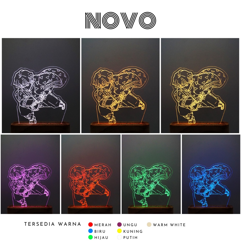 Jual Lampu Hias Lampu Tidur Akrilik LED ZENITSU / Standing Lamp Acrylic ...