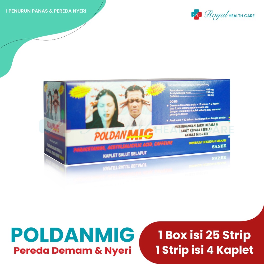 Jual POLDAMIG STRIP 4 Kaplet Sebagai Pereda Nyeri dan Menurunkan Demam ...
