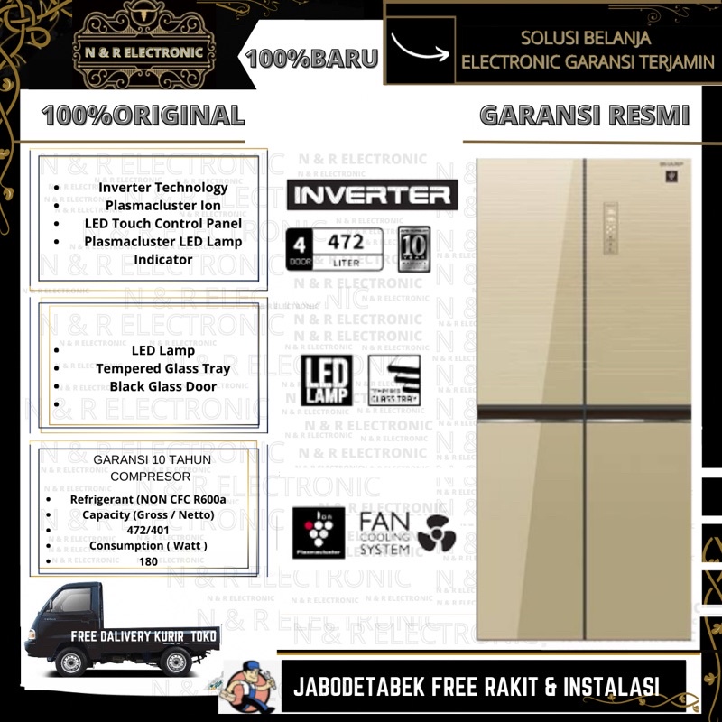 Jual SHARP SJ IF51PG CG INVERTER TECHNOLOGY GARANSI 10 TAHUN COMPRESOR ...