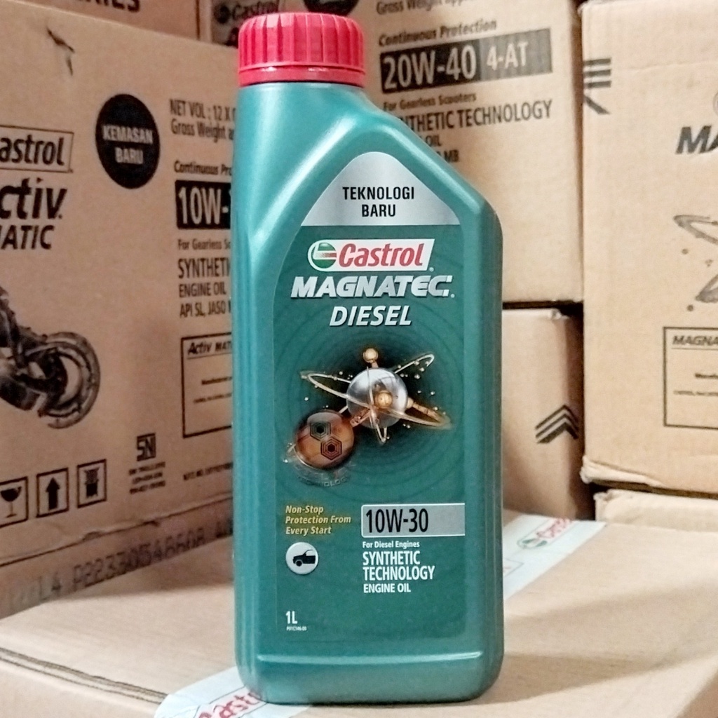 Jual OLI MESIN MOBIL DIESEL CASTROL MAGNATEC DIESEL 10W-30 1 LITER ...