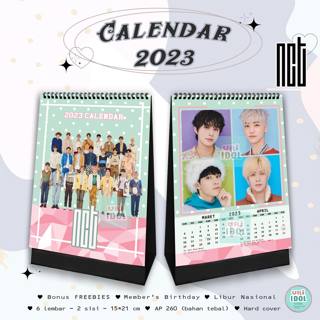 Jual KALENDER NCT 2023 - KALENDER NCT DREAM - Kalender MEJA - Kalender ...