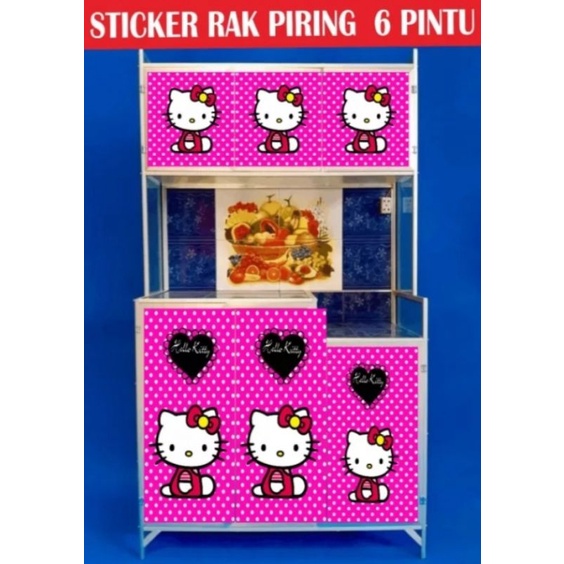 Jual STICKER RAK PIRING 6 PINTU KARAKTER | Shopee Indonesia