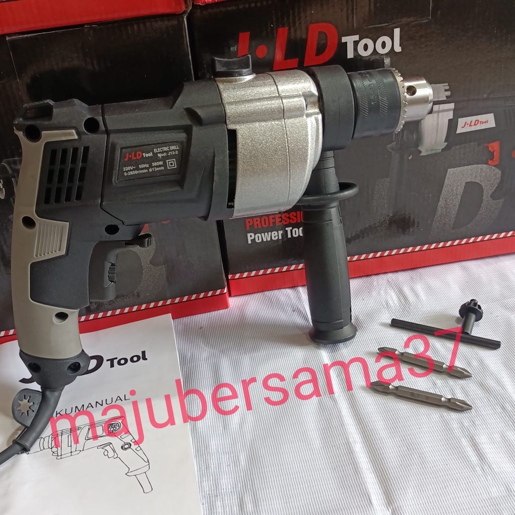 Jual Mesin bor beton jld 13mm j13-2 bor tembok jld bor listrik dan 2 pc mata obeng angin ph2 ...