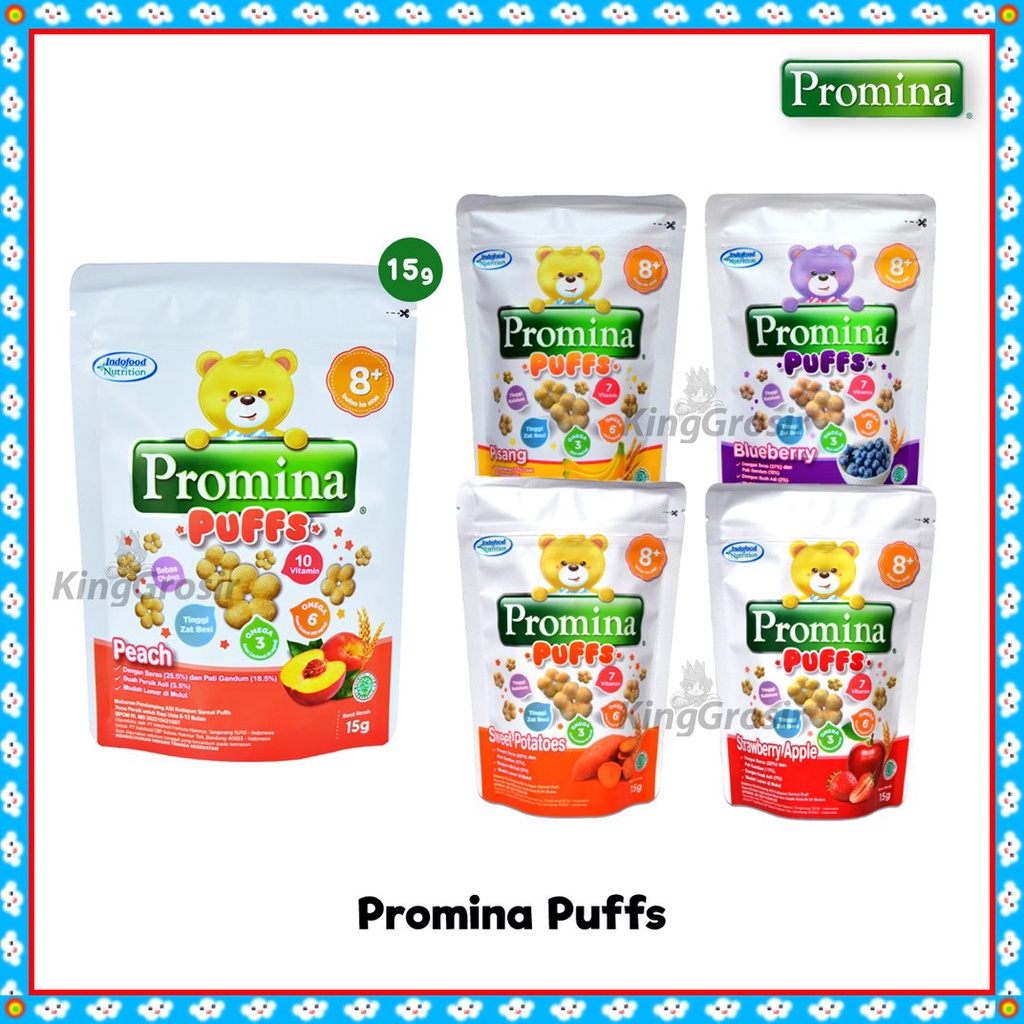 Jual Promina & Milna Puff Puffs Snack Bayi 15 gr / Snack Cemilan Bayi ...