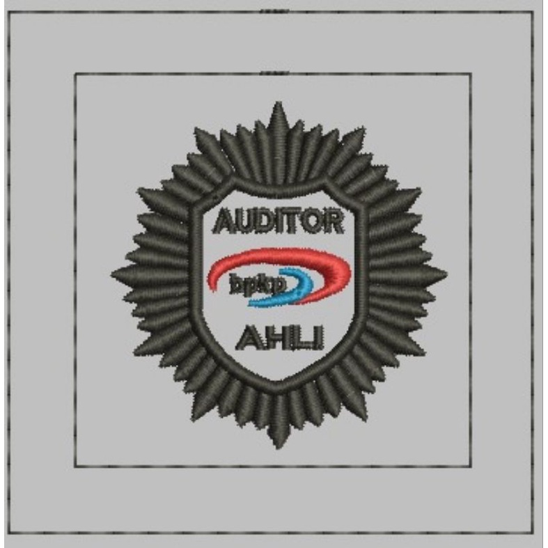 Jual File emb wilcom bordir logo pin auditor ahli bpkp | Shopee Indonesia
