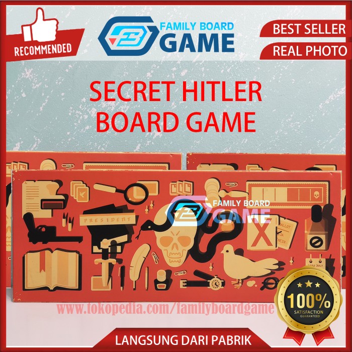 Jual Secret Hitler Board Game Boardgame Secret Hitler Party Game 10 ...