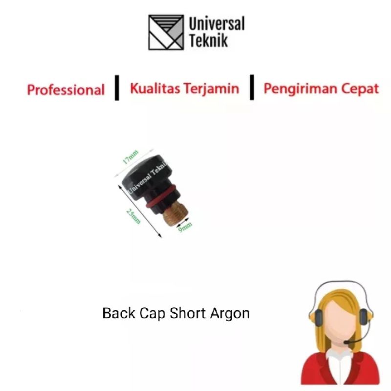 Jual Back cap short Argon long short tig las Argon | Shopee Indonesia