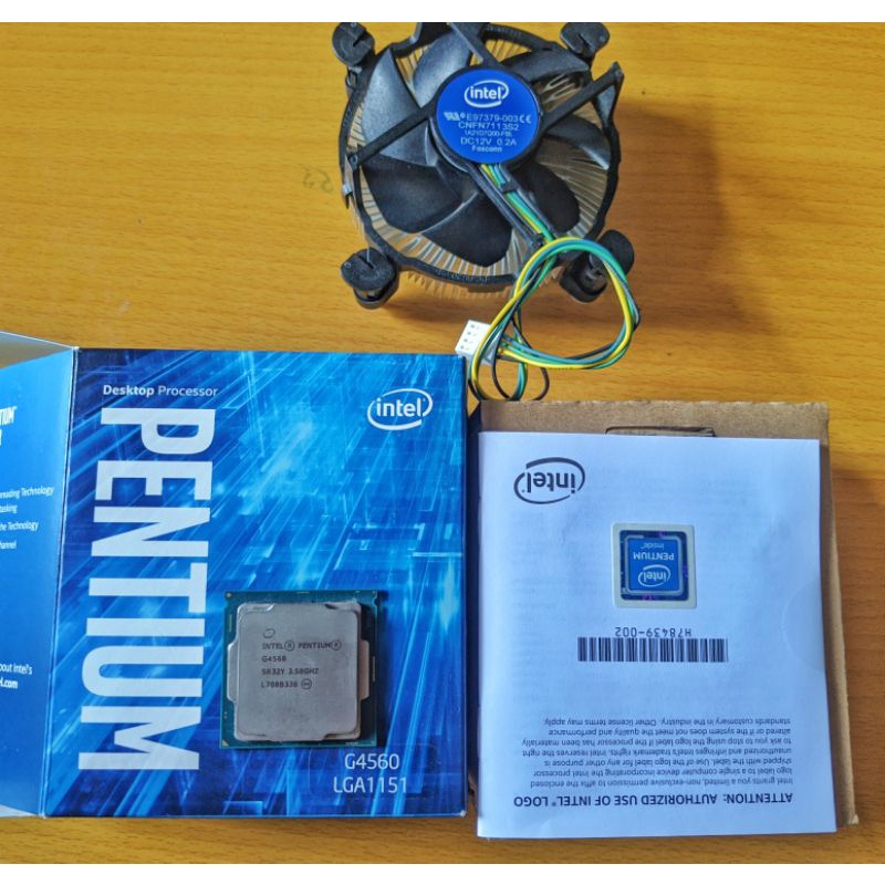 Jual processor Intel Pentium G4560 3.5Ghz Kabylake Fullset | Shopee Indonesia