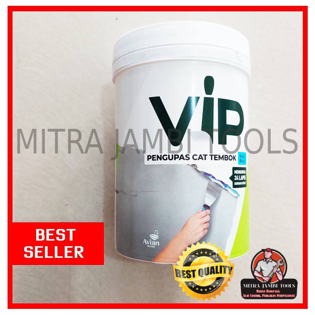 Jual PENGUPAS / PERONTOK CAT TEMBOK WATERBASED VIP PAINT REMOVER 1 KG ...