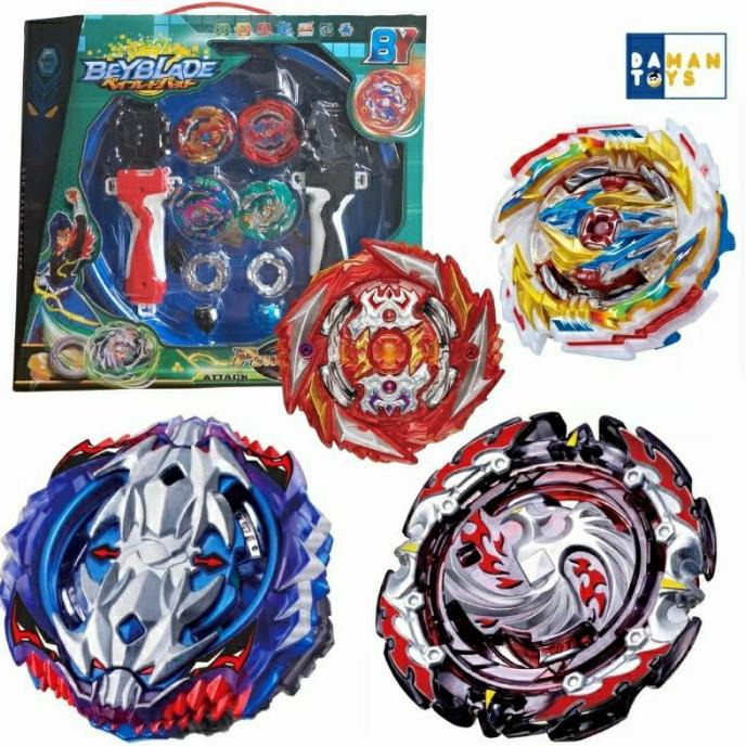 Jual Gasing Beyblade Battle High Speed Rotation 4 in 1 Gasing Set Arena ...