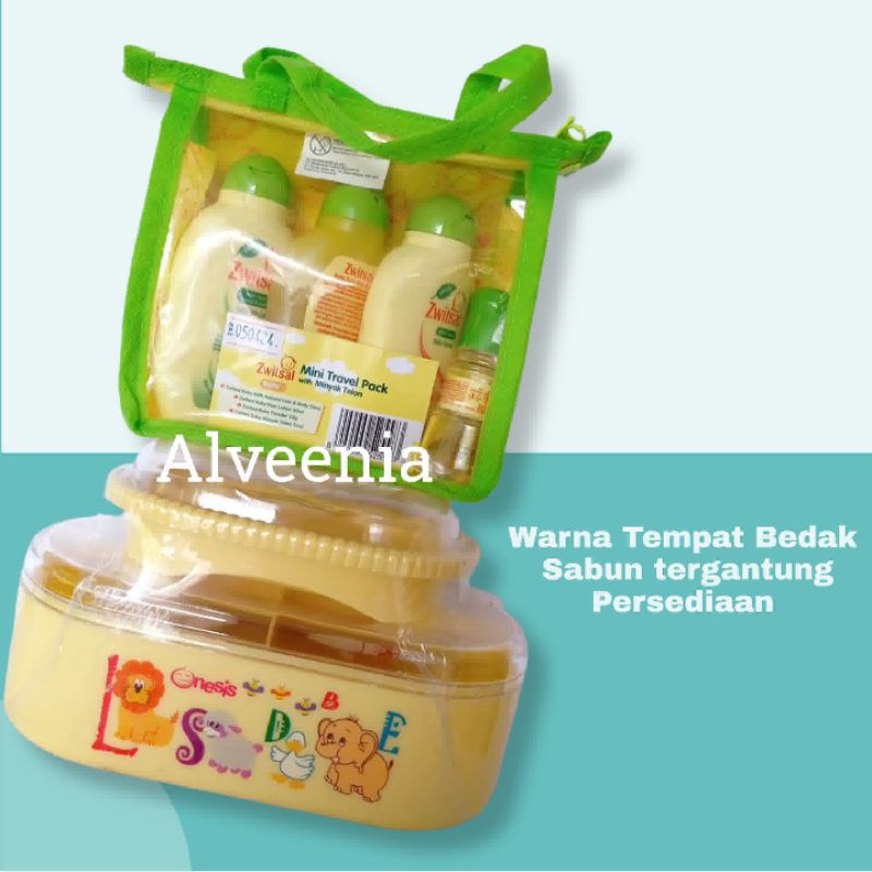 Jual Paket Sabun Mandi Bayi Switzal Plus Tempat Bedak sabun 6 item ...