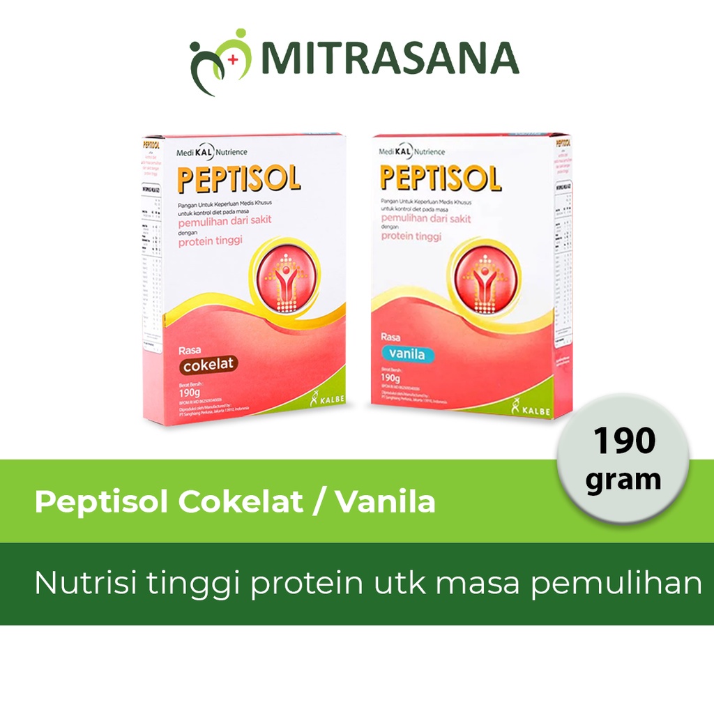 Jual Peptisol Vanila Coklat - 190 Gr - Membantu Pemulihan Dari Sakit ...