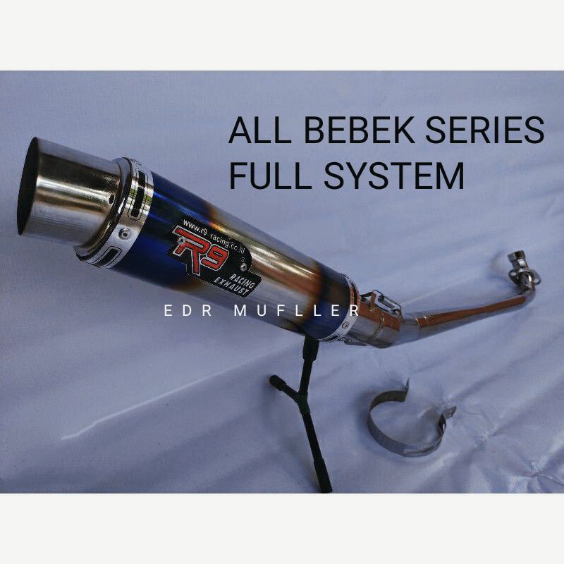 Jual KNALPOT R9 RACING BLUE UNTUK MOTOR JUPITER Z JUPITER ROBOT SMAS ...