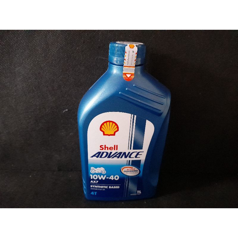 Jual Oli shell Advance 4T AX7 SAE 10W-40 1L API SN JASO MA2 Asli ...