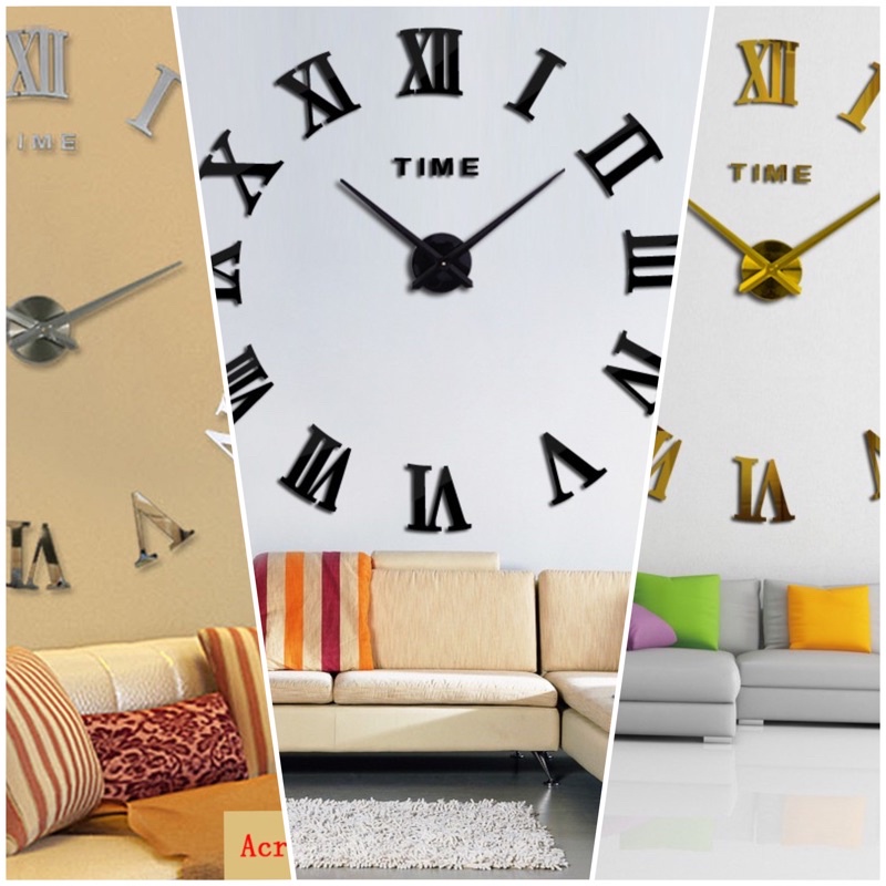 Jual TAFFWARE JAM DINDING BESAR ROMAWI DESIGN 90-100CM | Shopee Indonesia