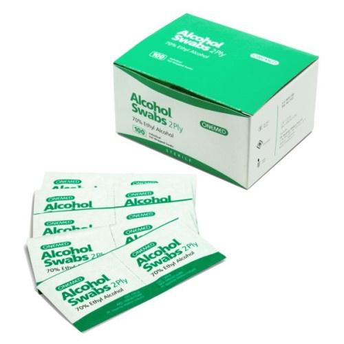 Jual Alkohol Swab/Kapas Alkohol/Tisu Alkohol/One Swab Onemed | Shopee ...