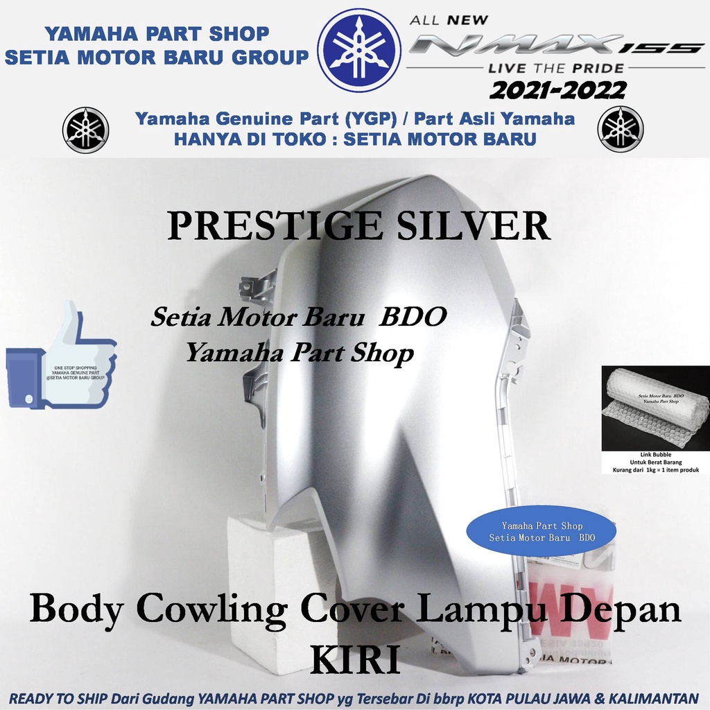 Jual Body Bodi Cowling Lampu Depan Prestige Silver Kiri All New Nmax N ...