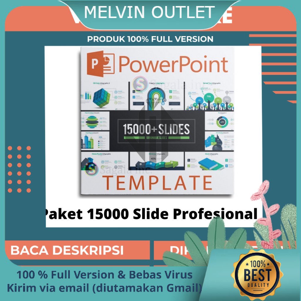 Jual Paket 15000 Slide Profesional 70 Template Desain Design Power ...