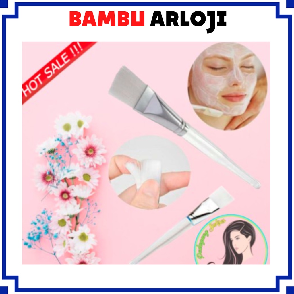Jual BAJ KUAS MASKER SILIKON SILICONE BENING KUAS TRANSPARAN MAKEUP ...