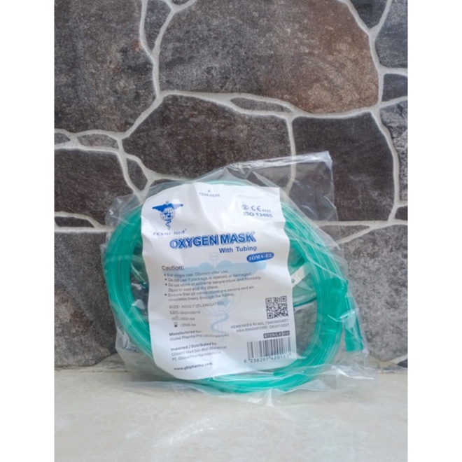 Jual TERMURAH Masker Oksigen Dewasa CosmoMed Simple Oxygen Mask ...