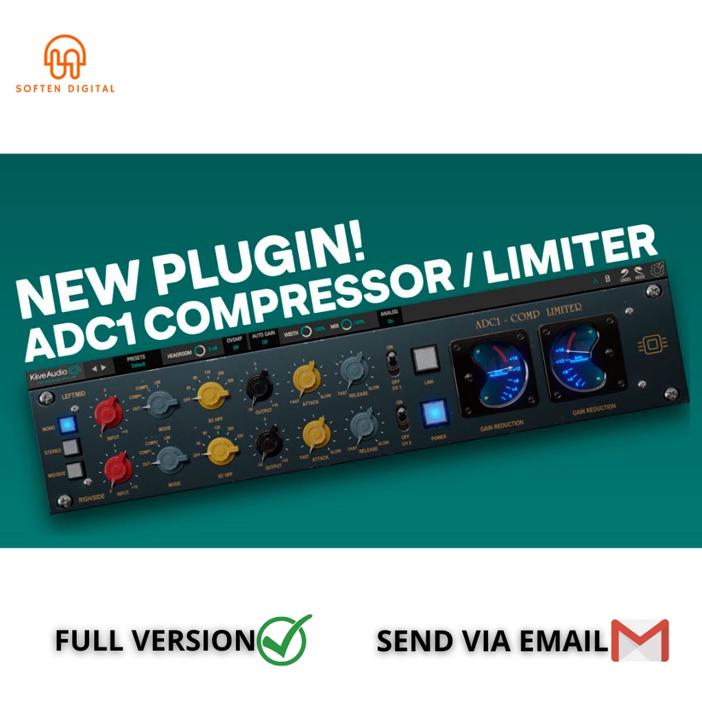 Jual Kiive Audio ADC1 v1 VST Plugin the most iconic compressors / limiters of the 50s and 60s ...