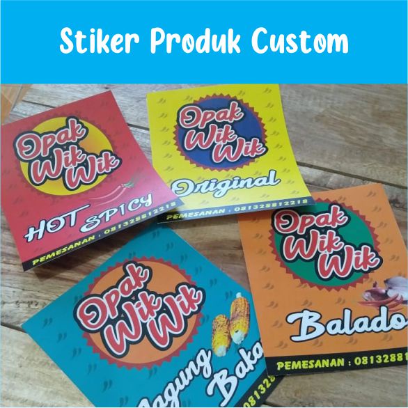 Jual Stiker Label Produk Custom Sticker Merk | Shopee Indonesia