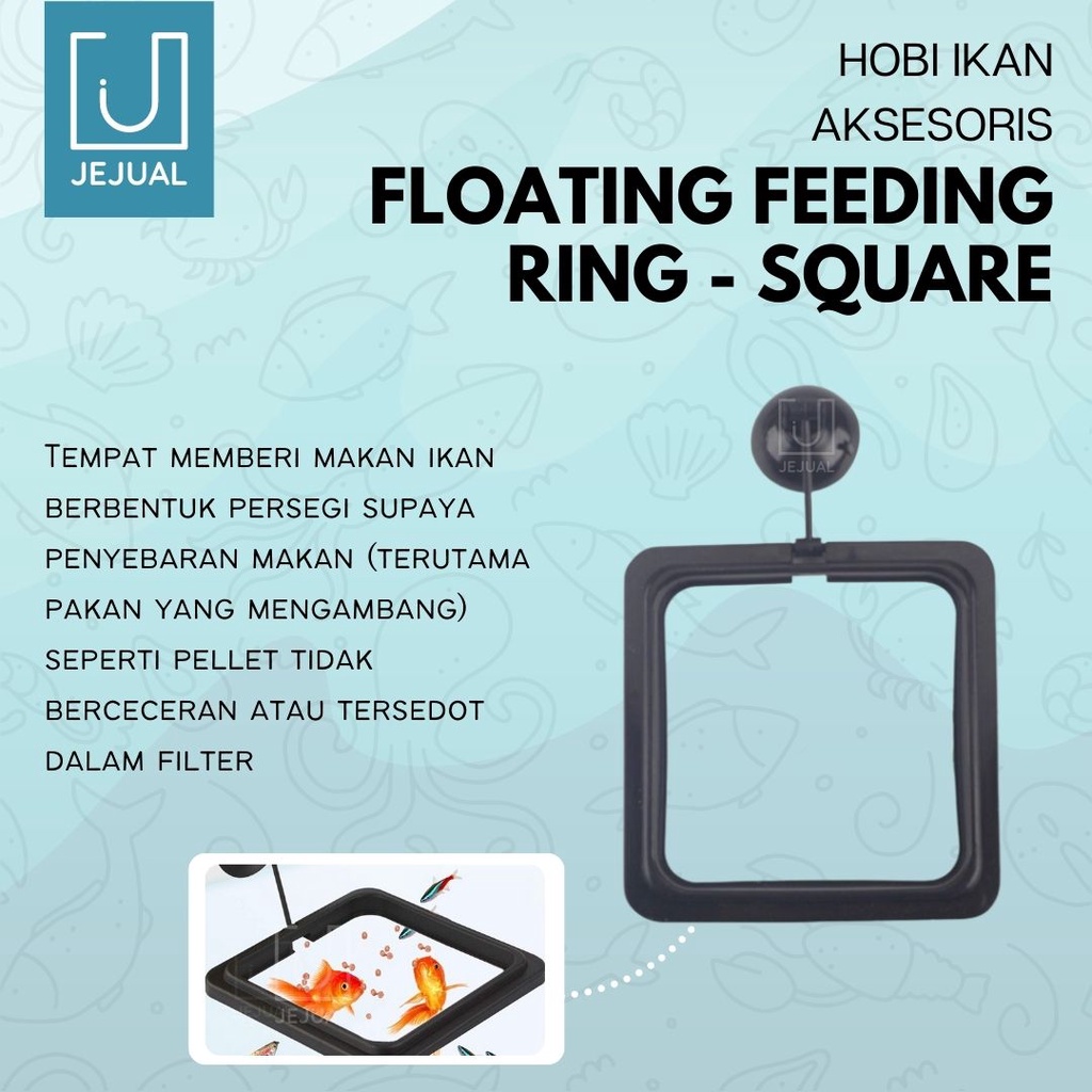 Jual FEEDING RING Persegi Tempat Pakan/Pelet Ikan Kotak Mengamban ...