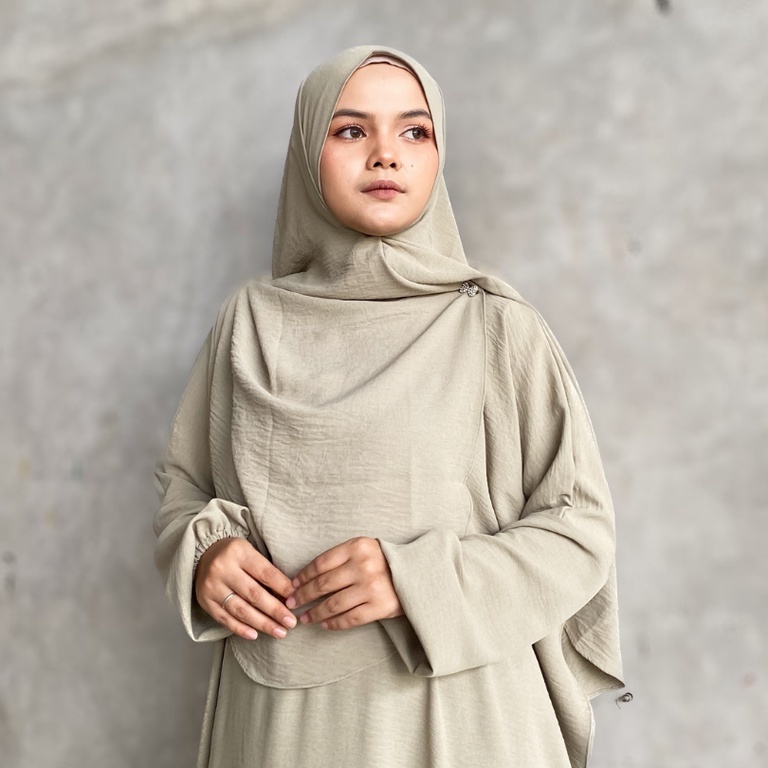 Jual Pashmina Curve crinkle Hafsha by Shaza Mayang | Shopee Indonesia